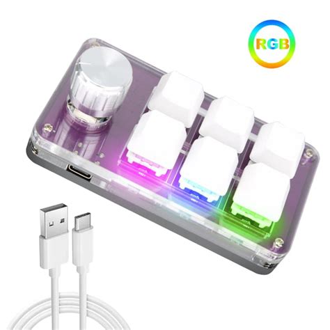 Usb Custom Keyboard Macro 3 6 Key 1 Knob Programming Rgb Bluetooth Gaming Photoshop Hotswap Mini