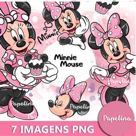 Kit Digital Minnie Aquarela Elo Produtos Especiais