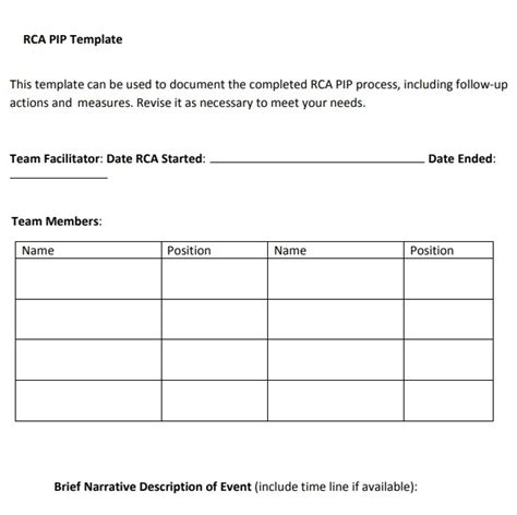 Root Cause Analysis Template Free Word Templates