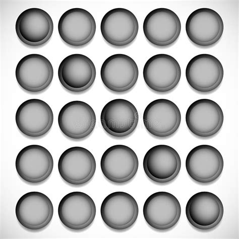 Progress Indicator Template Stock Vector Illustration Of Simple Grayscale 52071297