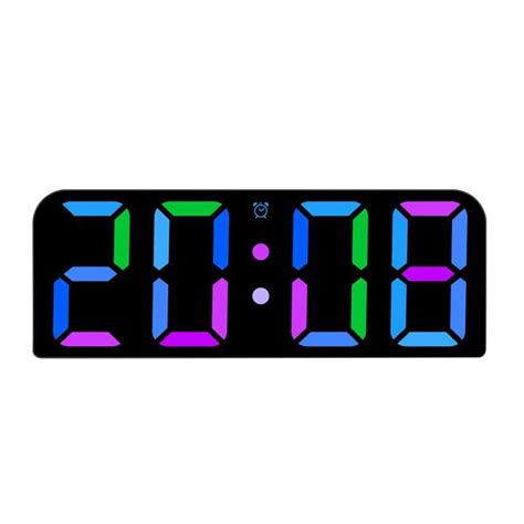 Le Digital Wall Clock 12 24 Hour Format With Automatic Night Mode Led Big Digits Clock For