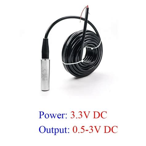 5m Hydrostatic Stainless Steel Digital Water Submersible Liquid Level Sensor Tank Level Sensor 4