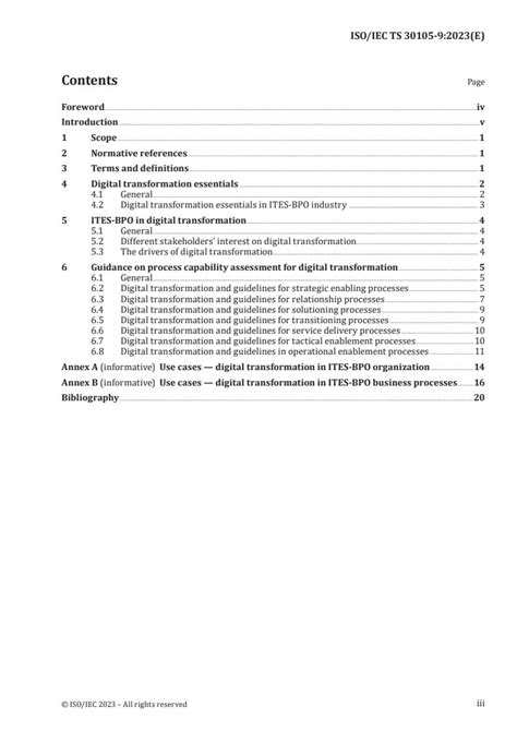 ISO IEC TS 30105 9 2023 Information Technology IT Enabled Services Business Process Outsourcing