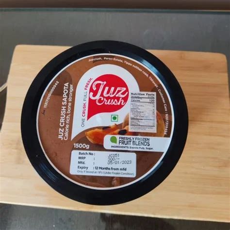 Chikoo Fruit Pulp Packaging Type Box Packaging Size 1500g At Rs 300 Kg In Kochi