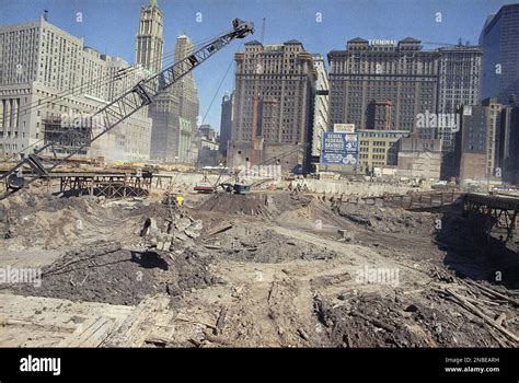 Construction At World Trade Center In New York City On April 16 1968