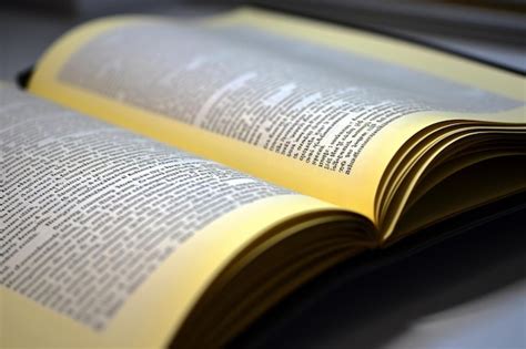 Open Textbook With Highlighted Notes Premium Ai Generated Image