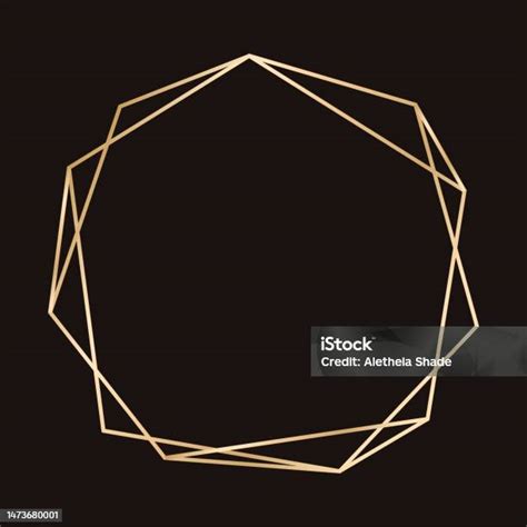 간단한 기하학적 골드 프레임 테두리 결혼식 또는 생일 초대장 브로셔 포스터 및 명함을 위한 벡터 현대 디자인 템플릿 0명에 대한