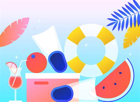 유토이미지 컬러풀한 코스메틱 벡터 일러스트