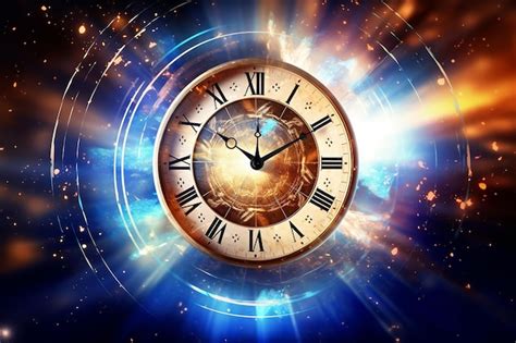 Premium Photo Space Time Continuum Galaxy Background