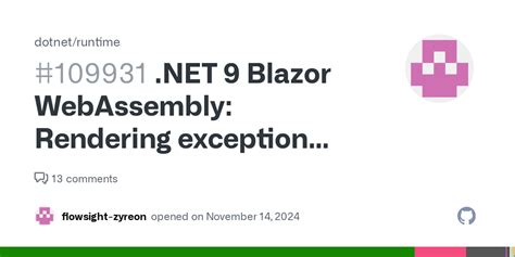 Net 9 Blazor Webassembly Rendering Exception Due To Recursive Type