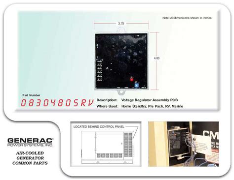 Generac 0830480srv Voltage Regulator Avr Generator Magic