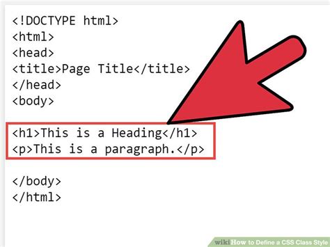 How To Define A Css Class Style 8 Steps With Pictures Wikihow
