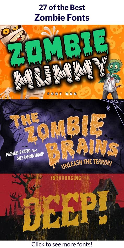 27 Zombie Fonts For Gory Creepy Designs Artofit