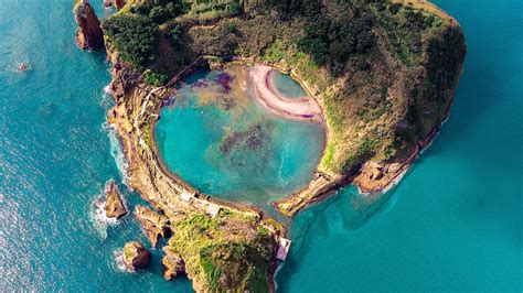 Volcano Crater Islet Of Vila Franca Do Campo At São Miguel Island