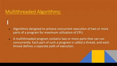 Multi Threaded And Distributed Algorithms Ppt Computing