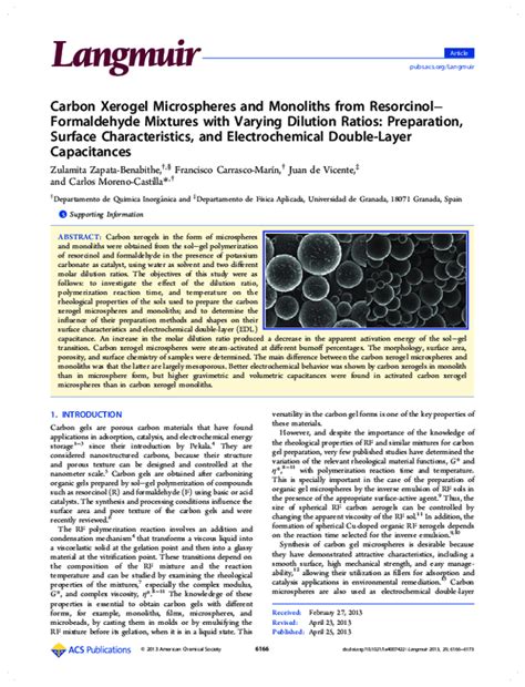 Pdf Preparation Of Macroporous Conductive Carbon Cerogels From Pyrolysis Of Isocyanate