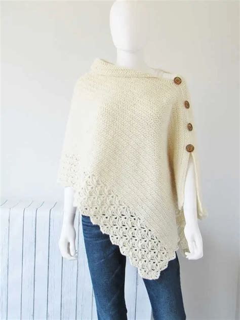 Free Crochet Poncho Pattern Beginner Level Crochet Dreamz
