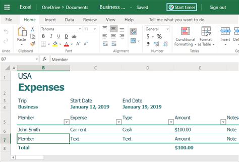 Excel Time Tracking TMetric