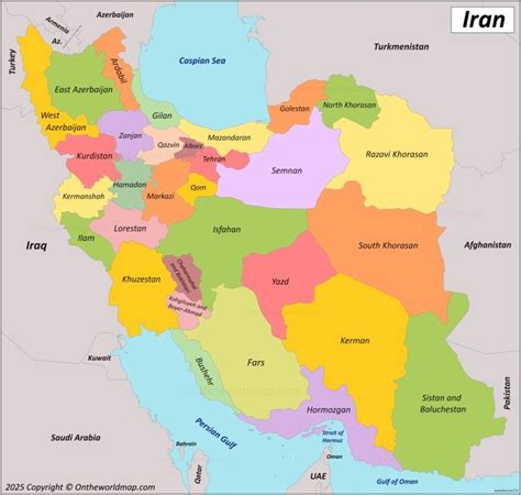 Iran Province Map Arabic Map Of Asia Iran Map With City Names Map