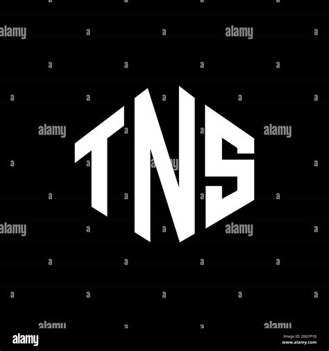 Tns Letter Logo Design With Polygon Shape Tns Polygon And Cube Shape