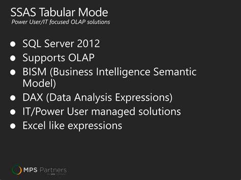 Ppt Bi Semantic Model Ssas Tabular Mode Powerpoint Presentation Free Download Id644776