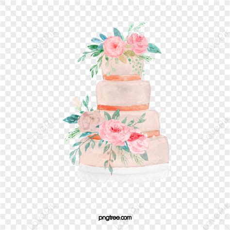 아름다운 웨딩 케이크 일러스트빵집 Png 일러스트 무료 다운로드 Lovepik