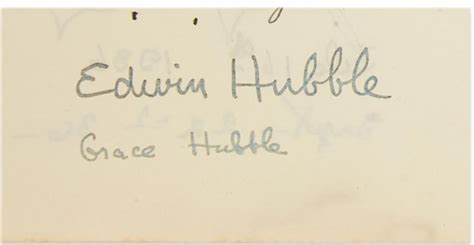 Lot Detail Edwin Hubble Rare Signature