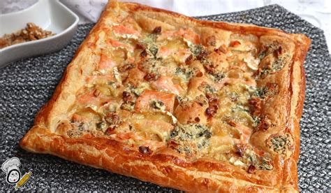 1️⃣ Hojaldre De Salmón Ahumado Queso Y Nueces Receta Casera Y