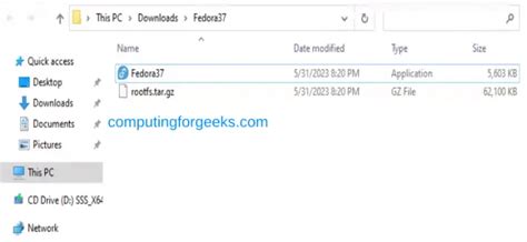 Run Rhel Fedora On Windows Subsystem For Linux Wsl Computingforgeeks