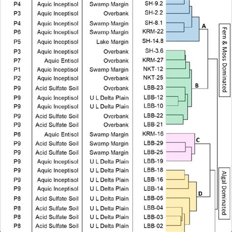 Dendrogram Of Samples From Cluster Analysis Interpreted Clusters Are Download Scientific