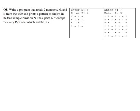 Q5 Write A Program That Reads 2 Numbers N And P
