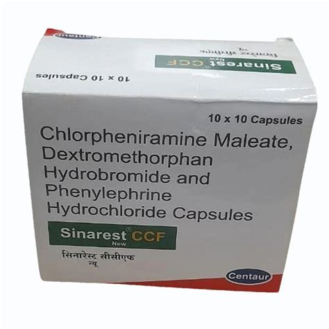 Chlorpheniramine Maleate Dextromethorphan Hydrobromide Phenylephrine Hydrochloride Capsules At