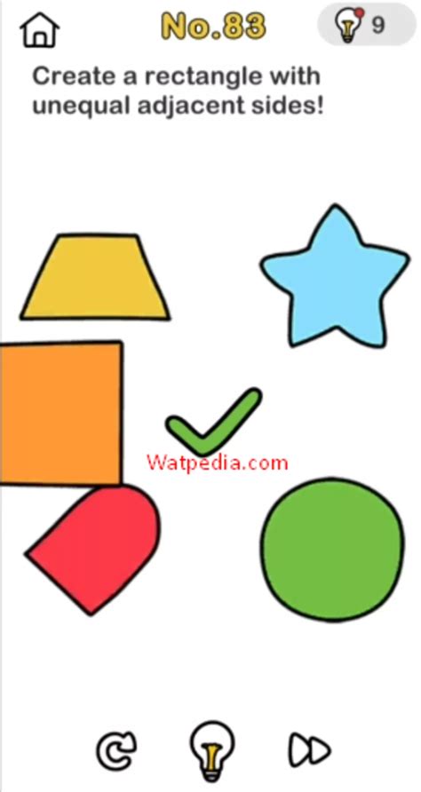 brain out level 83 create a rectangle rectangles rectangle create