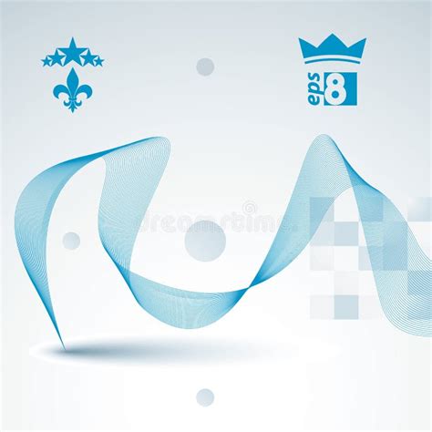 Elegant Flowing Lines Vector Background Royal Design Eps8 Rom Stock