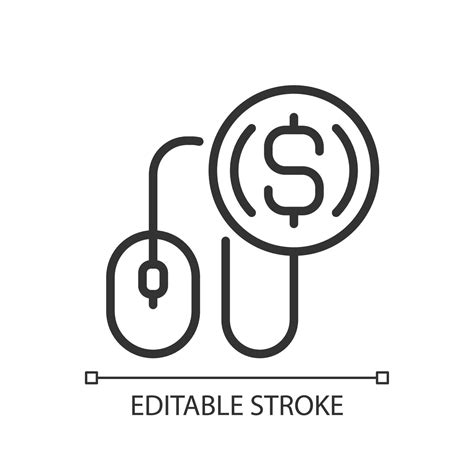 Pay Per Click Pixel Perfect Linear Icon Ppc Marketing Affiliate