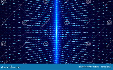 Big Data Visualization Abstract Particles Background Visual