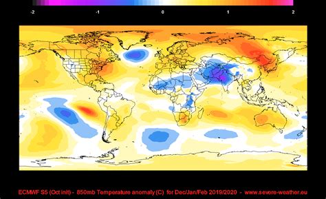 Winter 20192020 Ecmwf Model Forecast From October Severe Weather Europe