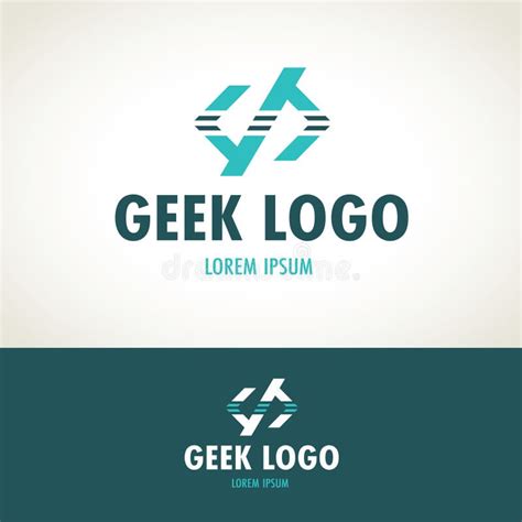 Geek Logo Programmers Icon Stock Vector Illustration Of Internet Data 137460913