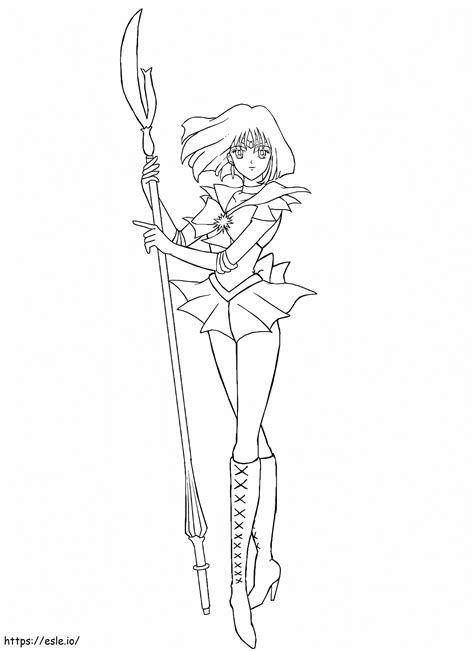 Printable Sailor Saturn Coloring Page