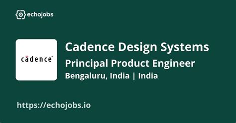 cadence design systems is hiring principal product engineer bengaluru india india [r python