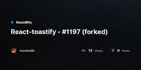React Toastify 1197 Forked StackBlitz