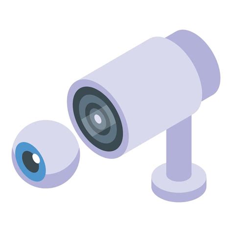 Camera Password Protection Icon Isometric Style 15873079 Vector Art At
