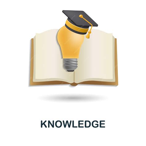 Premium Vector Knowledge Icon 3d Illustration From Elearning Collection Creative Knowledge 3d