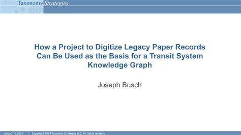 How A Project To Digitize Legacy Paper Records Can Be Used As The Basis