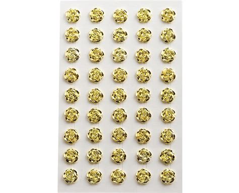 Guld Roser Pynte Strenge 1cm Metallic Selvklæbende Bord Køb Nu 2025