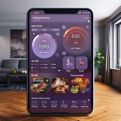 Premium Ai Image Mobile App Layout Design Of Home Workout App Dynamic And Energetic Layout
