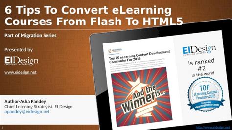pptx 6 tips to convert elearning courses from flash to html5 ei