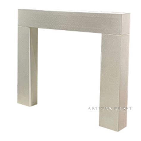 Contemporary Cast Stone Mantel Artisan Kraft