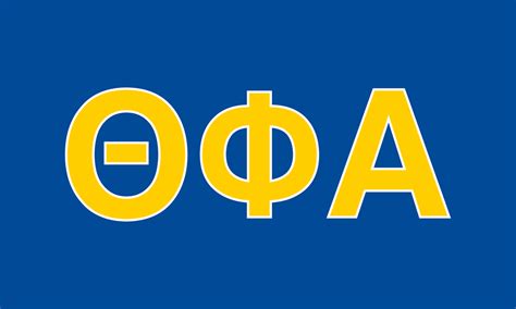 Theta Phi Alpha Sorority Greek Letters Flag Two Color Design Campus Connection