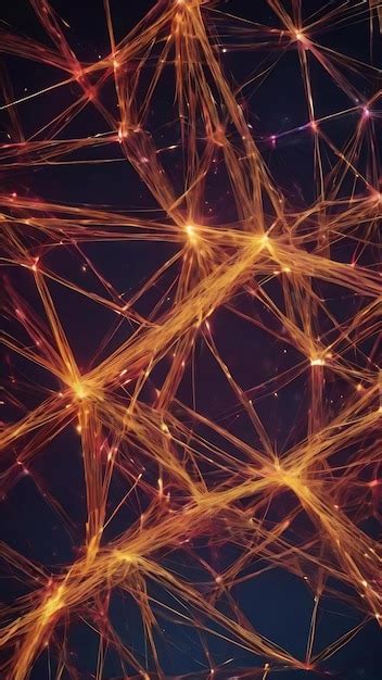 Premium Ai Image 3d Abstract Network Communications Background With